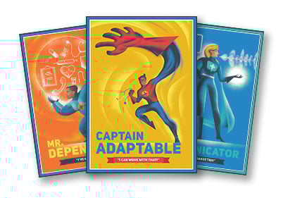 Download Superhero postcards form